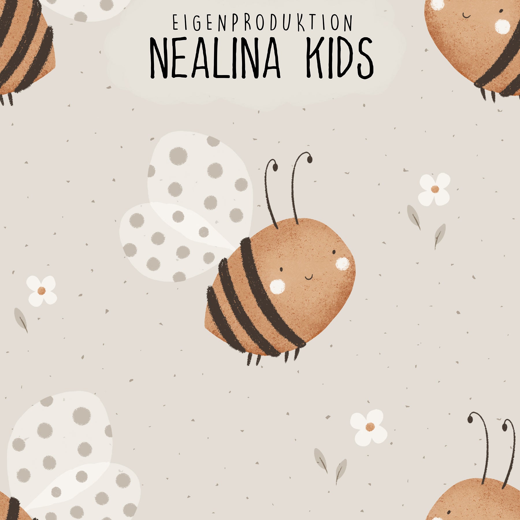 Little Bee Logo Süß Maskottchen Karikatur Komisch Biene Honig